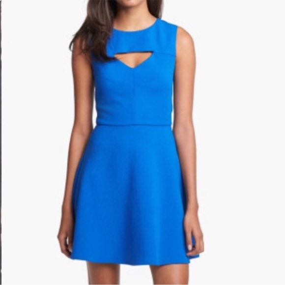 French Connection | Dresses | French Connection Royal Blue Cut Out Mini ...
